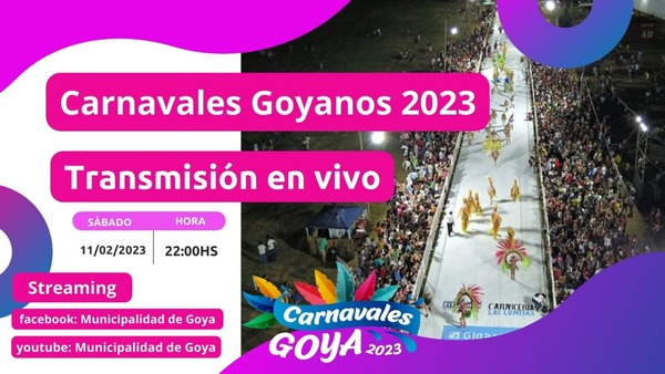 3° NOCHE DE CARNAVAL EN GOYA: así será el orden de ingreso de ...